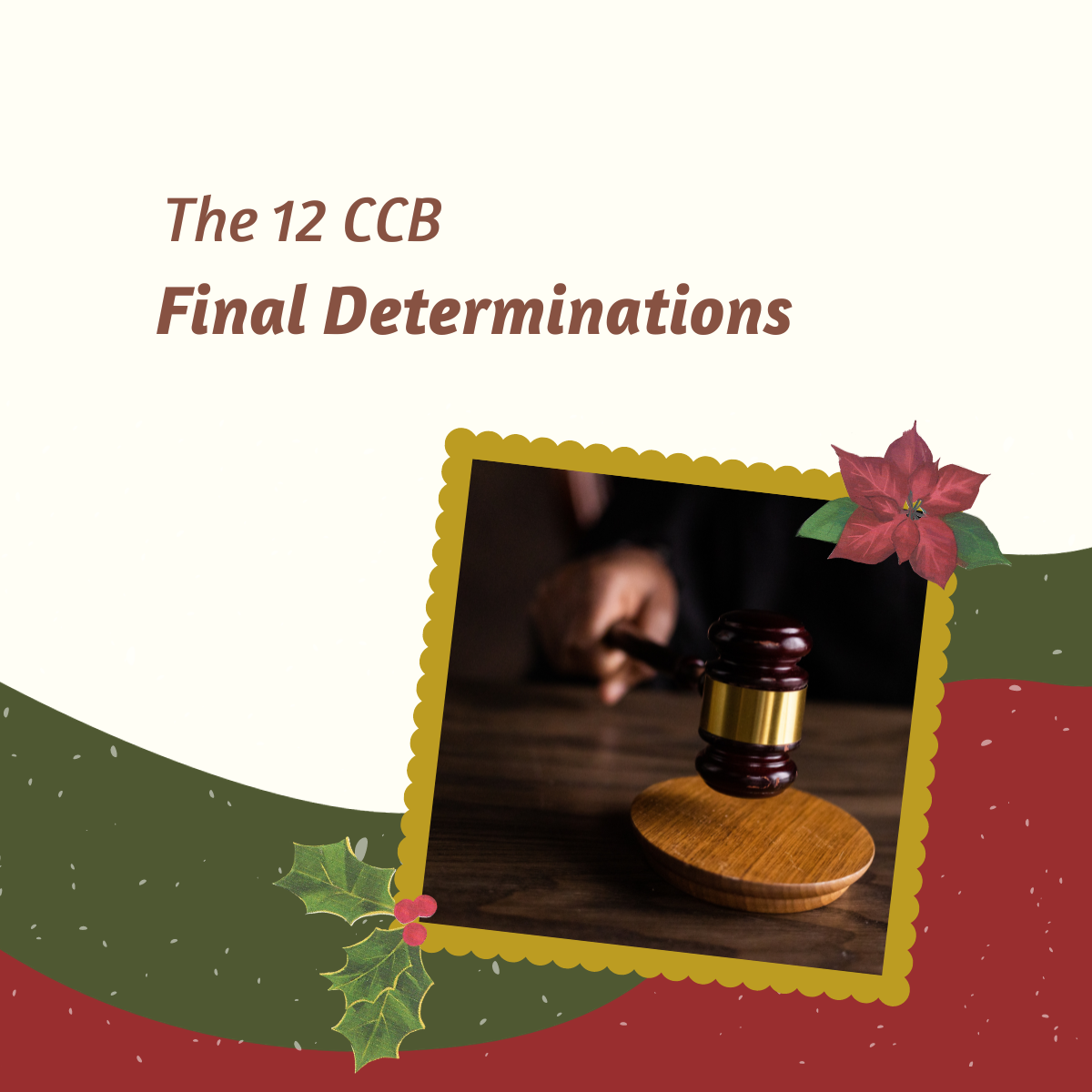 The 12 CCB Final Determinations | Copyright Alliance