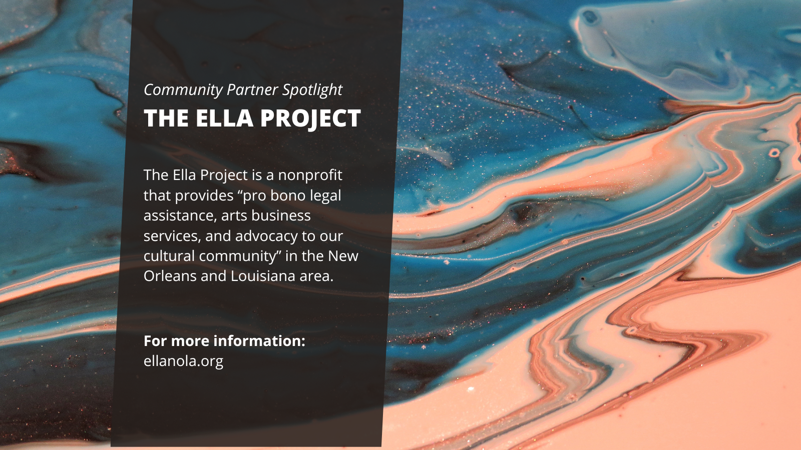 Community Partner Spotlight: The Ella Project | Copyright Alliance