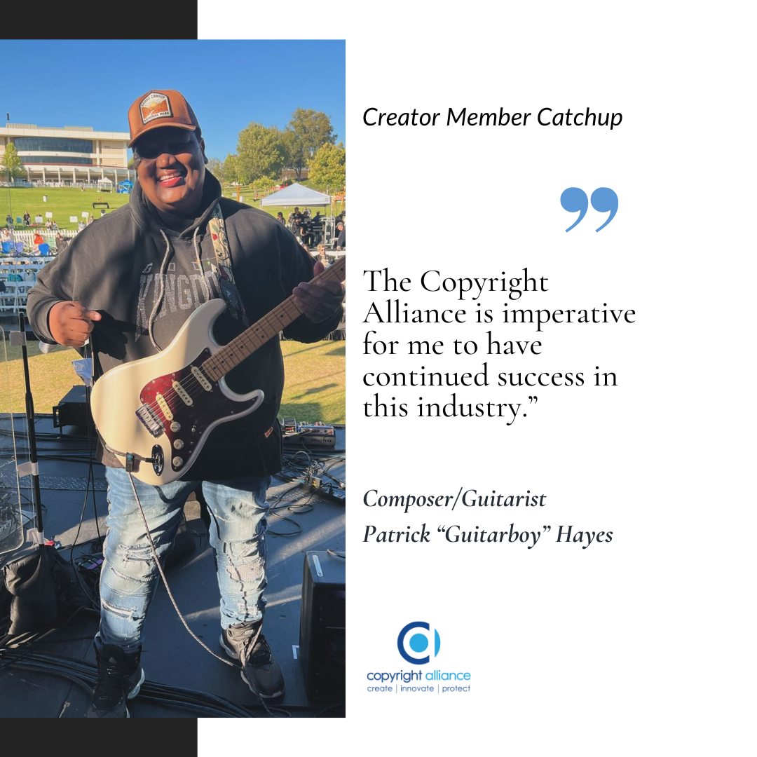 Composer/Guitarist Patrick Hayes | Copyright Alliance Creator Member ...