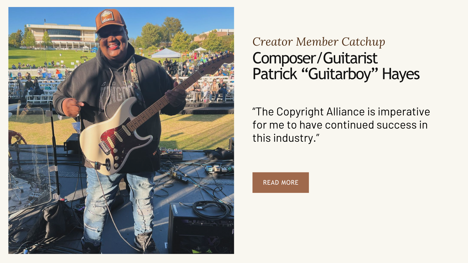 Composer/Guitarist Patrick Hayes | Copyright Alliance Creator Member ...