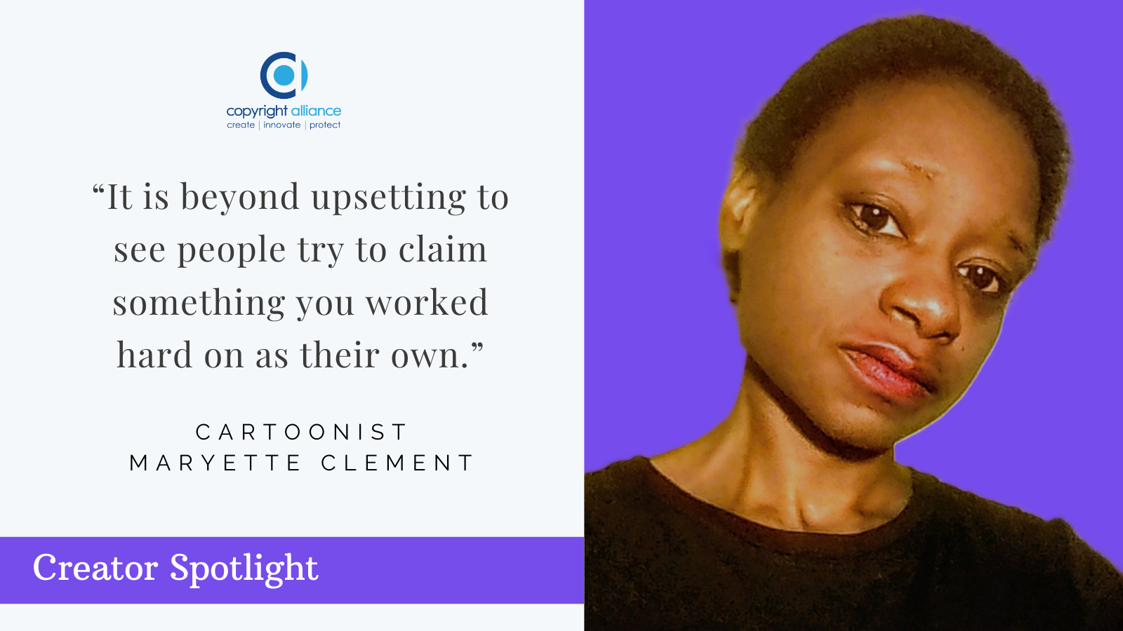 Creator Spotlight: Cartoonist Maryette Clement | Copyright Alliance